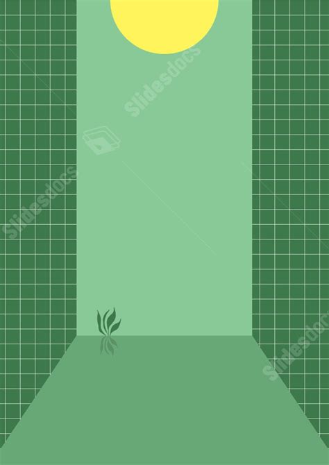 A Simple Landscape Of Fresh Brush Over Green Grass Page Border