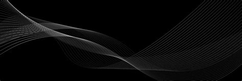 Grey Abstract Curved Wavy Lines On Black Background 36756795 Vector Art
