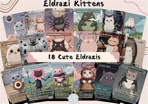 18 Cute Eldrazi Bundle Cute Proxy Custom Alter Full Art Card Commander Edh Muraproxyart