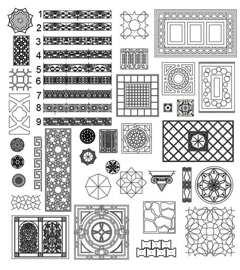 Floor Patterns Design In Autocad 2d Drawing Cad File Dwg File