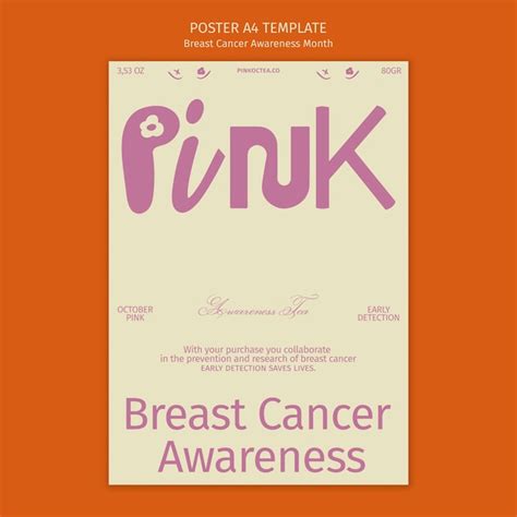 Free Psd Breast Cancer Awareness Month Poster Template
