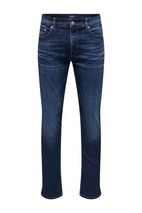Only And Sons Slim Fit Jeans Onsloom Dark Blue Denim Wehkamp
