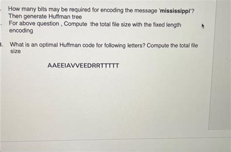 Solved How Many Bits May Be Required For Encoding The Chegg Com