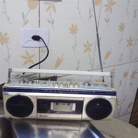 Radio Gravador Toca Fitas Sharp Qt12 Reliquia No Estado Shopee Brasil