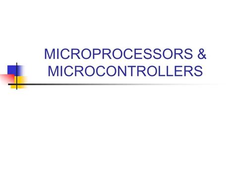 Microprocessors And Microcontrollers 8086 Pin Connections Ppt