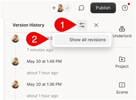 Version History Descript Help