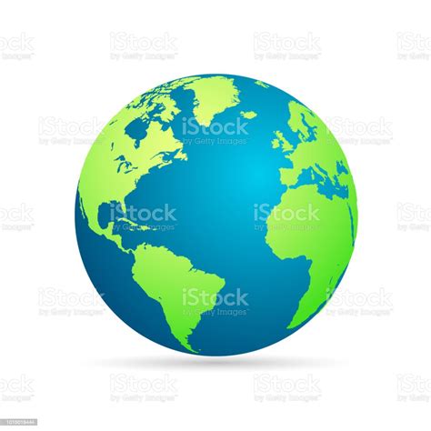 World Map And Globe Detail Vector Illustration Eps 10 Stock