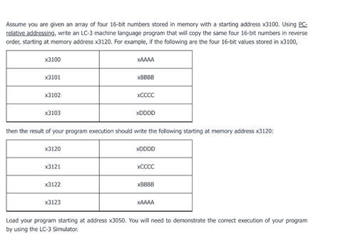 Solved Assume You Are Given An Array Of Four 16 Bit Numbers