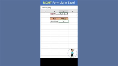 right formula in excel excel microsoftexcel exceltips exceltutorial