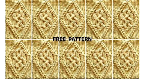 대바늘 손뜨개 쉽게 무늬 마름모 And 꽈배기 무늬 뜨기 무료 도안free Pattern가방스웨터 가디건 조끼 모자목도리 Youtube