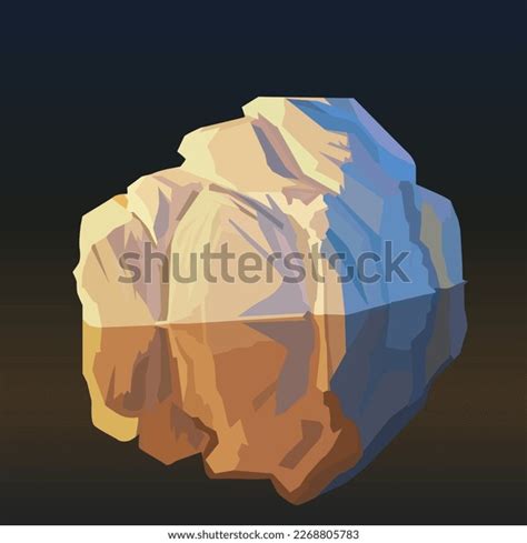 Vector Illustration Depicting Iceberg Reflection Water Stock Vector Royalty Free 2268805783