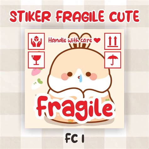 Jual Isi 20 Pcs Stiker Fragile Stiker Fragile Cute Stiker