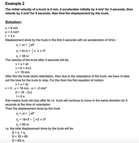 Displacement Formula Derivation And Examples Sciencequery