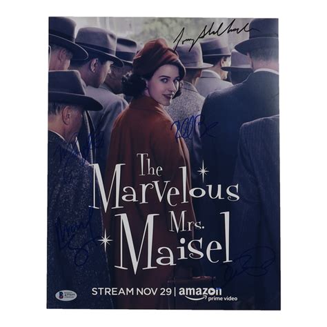 The Marvelous Mrs Maisel 11x14 Photo Cast Signed By Rachel Brosnahan