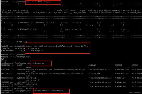cacti容器化部署docker compose docker docker安装cacti CSDN博客