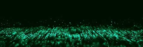 premium ai image dynamic green particle wave futuristic point wave
