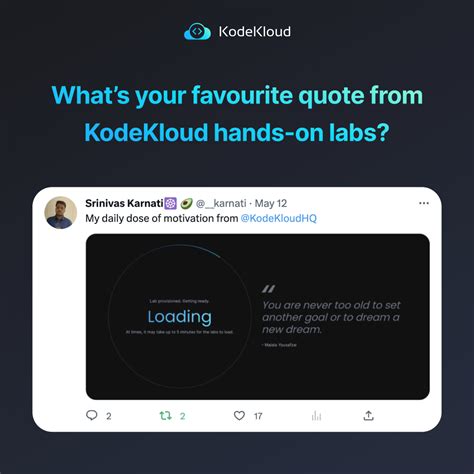 Whats Your Favourite Quote From Kodekloud Hands On Labs R Kodekloud