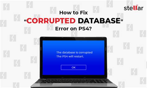 Corrupted Database Error On Ps4
