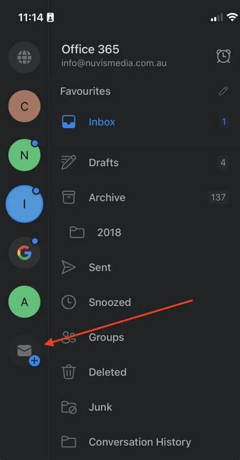 How To Add A Shared Microsoft Mailbox To The Outlook Mobile App Nuvismedia Melbourne