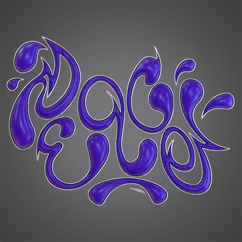 Premium Psd Chrome Rendering 3d