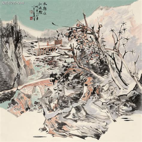 中国美术家协会会员 肖大平斗方山水画作品欣赏 搜狐大视野 搜狐新闻