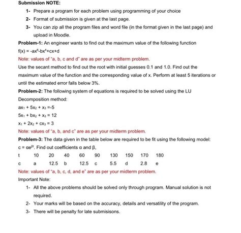 Solved Use The Number A B C To Solve And What The Least Chegg Com