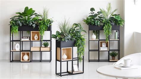플랜트 인조 식물 조화 폼 세트 인테리어 화분 카페 사무실 실내 조경 철제 수납 가림막 공간분리 파티션 장식 플랜테리어