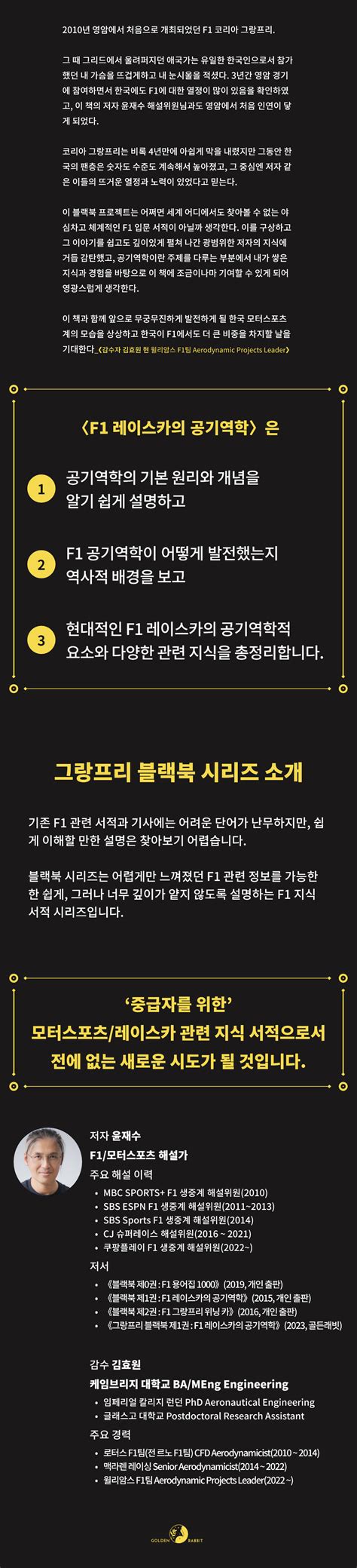 그랑프리 블랙북 제1권 F1 레이스카의 공기역학 골든래빗