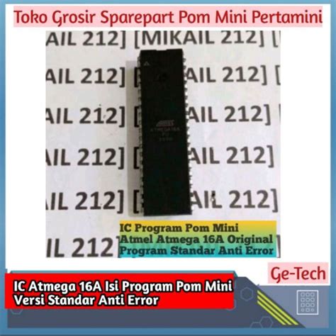 Original IC Program Pom Mini Atmega 16A IC Atmega Pertamini Lazada Indonesia