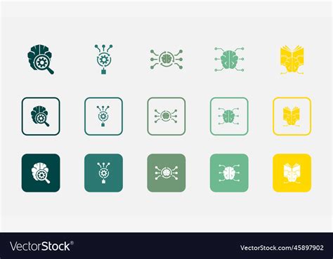 deep learning algorithm neural network ai vector image