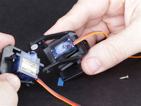 Assemble The Tilt Bracket Mini Pan Tilt Kit Assembly Adafruit Learning System