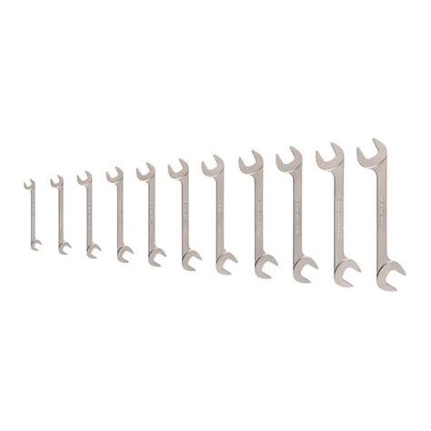 Capri Tools Sae Super Thin Open End Wrench Set 8 Piece Cp11850 8srk