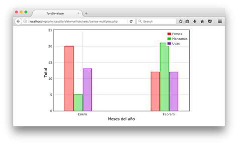 tyrodeveloper Flotcharts con PHP Gráfica de Barras Múltiples