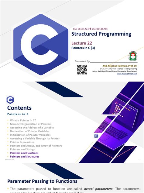 Lecture Sp22 Pointers In C 3 Pdf Pointer Computer Programming