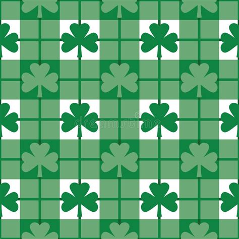 Shamrock Pattern Stock Vector Illustration Of Repeating 3871826