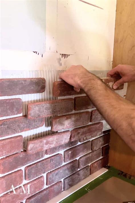 How To Install Brick Wall Step By Step Instructions Arched Manor