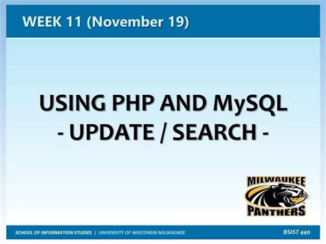 Ppt Using Php And Mysql Update Search Powerpoint Presentation Free Download Id1578070