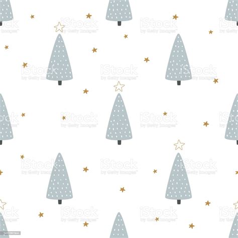 흰색 배경에 전나무 나무가있는 크리스마스 이음새가 없는 패턴 0명에 대한 스톡 벡터 아트 및 기타 이미지 0명 12월 개념 Istock
