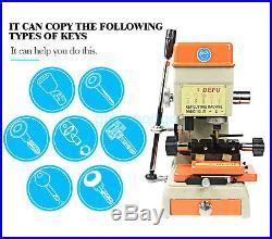 Cutter Set Tool Laser Key Copy Duplicating Machine With Full Set Cutters Locksmith Tools DeFu 998C