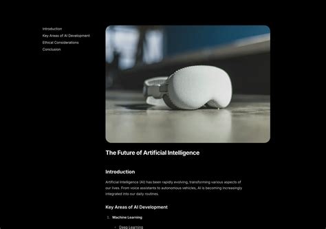 Blog Content Sections