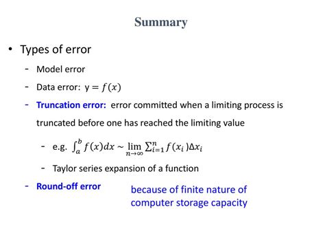 Errors And Error Analysis Lecture 2 Ppt Download