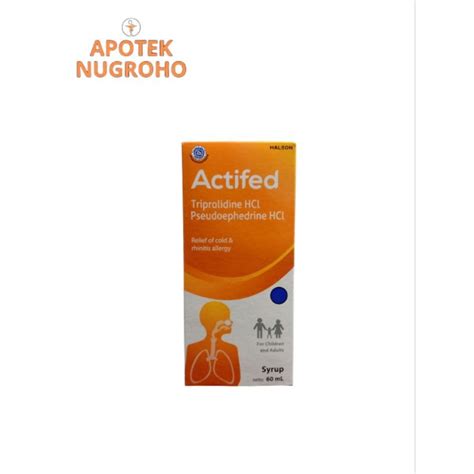 Jual Actifed Flu Kuning 120ml Shopee Indonesia