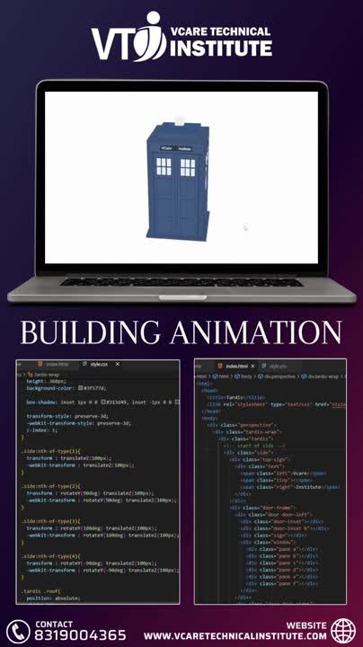 Vcare Technical Institute On Linkedin Html Css Webdesigner