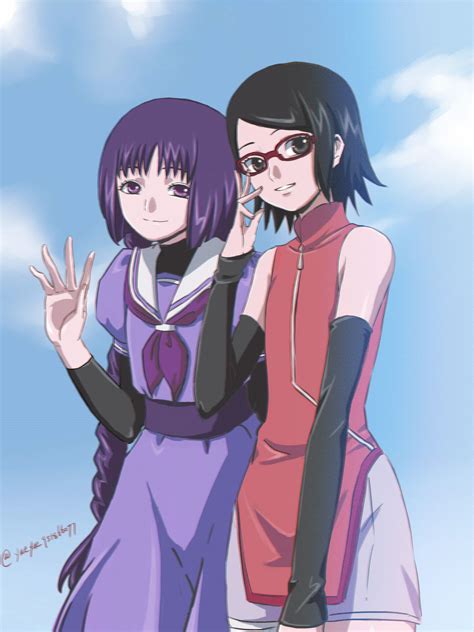 Sarada And Sumire Sumire Kakei Wallpaper 43023087 Fanpop