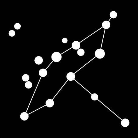 Cygnus Constellation Map Vector Illustration 23174417 Vector Art At