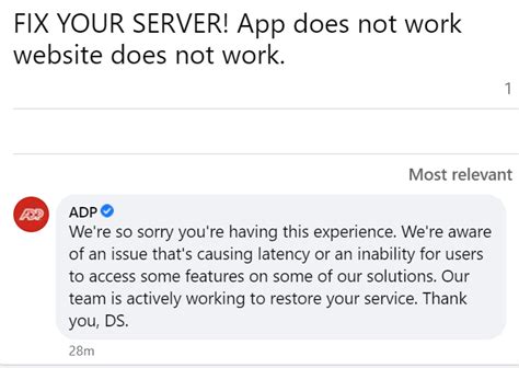 Adp Server Down Radp