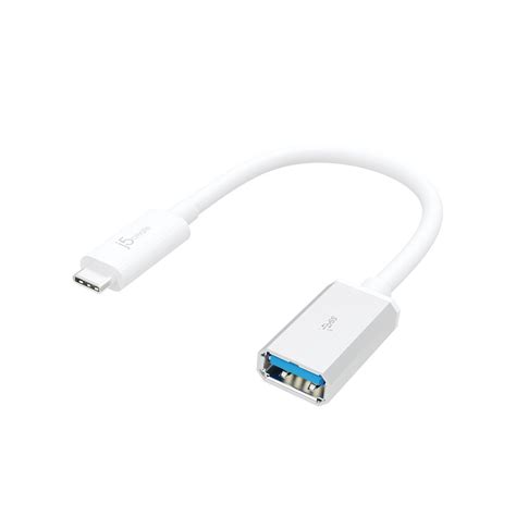 Adapter j create USB C to Type A Adapter USB C m USB f cm kolor biały JUCX N