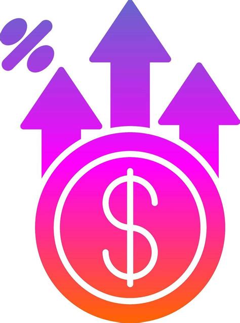 Profit Glyph Gradient Icon 38886609 Vector Art At Vecteezy