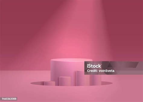 제품 디스플레이 프리젠 테이션 현실적인 3d 실린더 받침대 연단 0명에 대한 스톡 벡터 아트 및 기타 이미지 0명 3차원 형태 경쟁 Istock