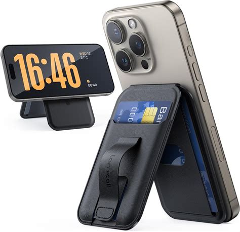 Lamicall Magnetic Phone Stand Slim Faux Leather Grip For